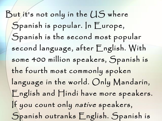 Why study spanish | PPT