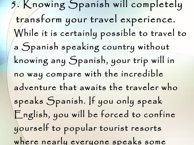 Why study spanish | PPT