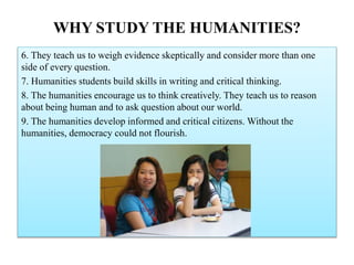 Why study the humanities | PPTX