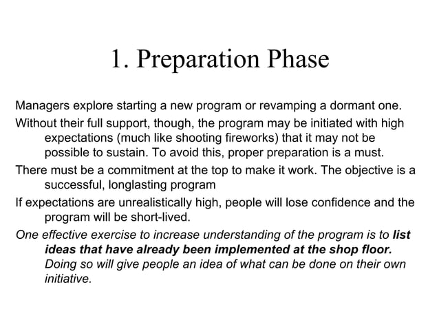 Why suggestion programs fail | PPT