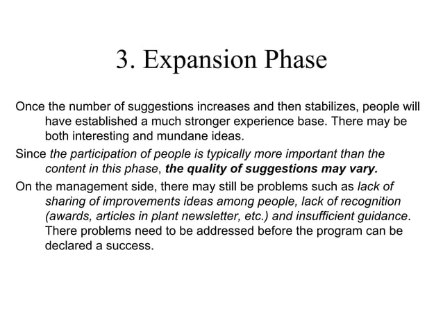 Why suggestion programs fail | PPT