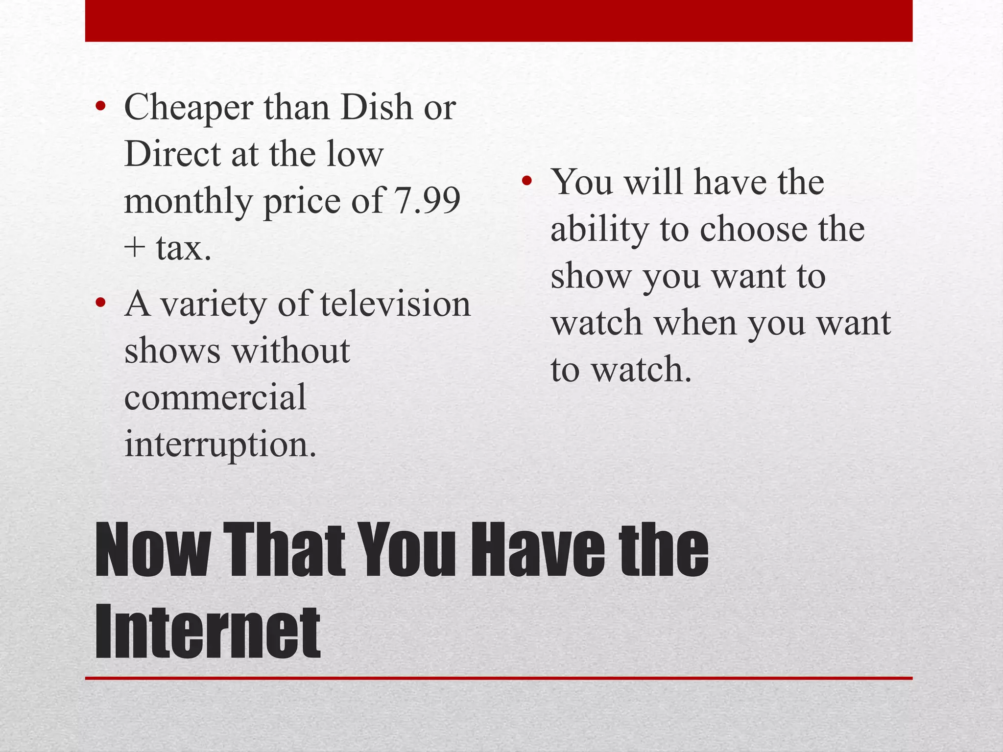 Why switch to netflix | PPTX