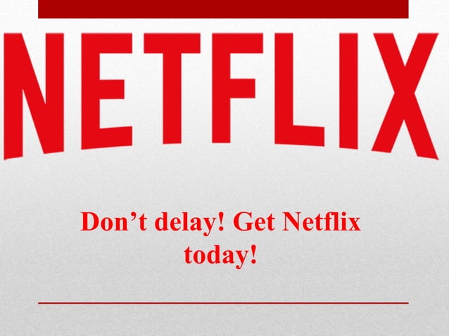 Why switch to netflix | PPTX