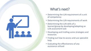 Why TAELLN411 and what is it? | PPT