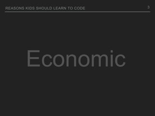 Why Should we Teach Kids to Code? | PPT