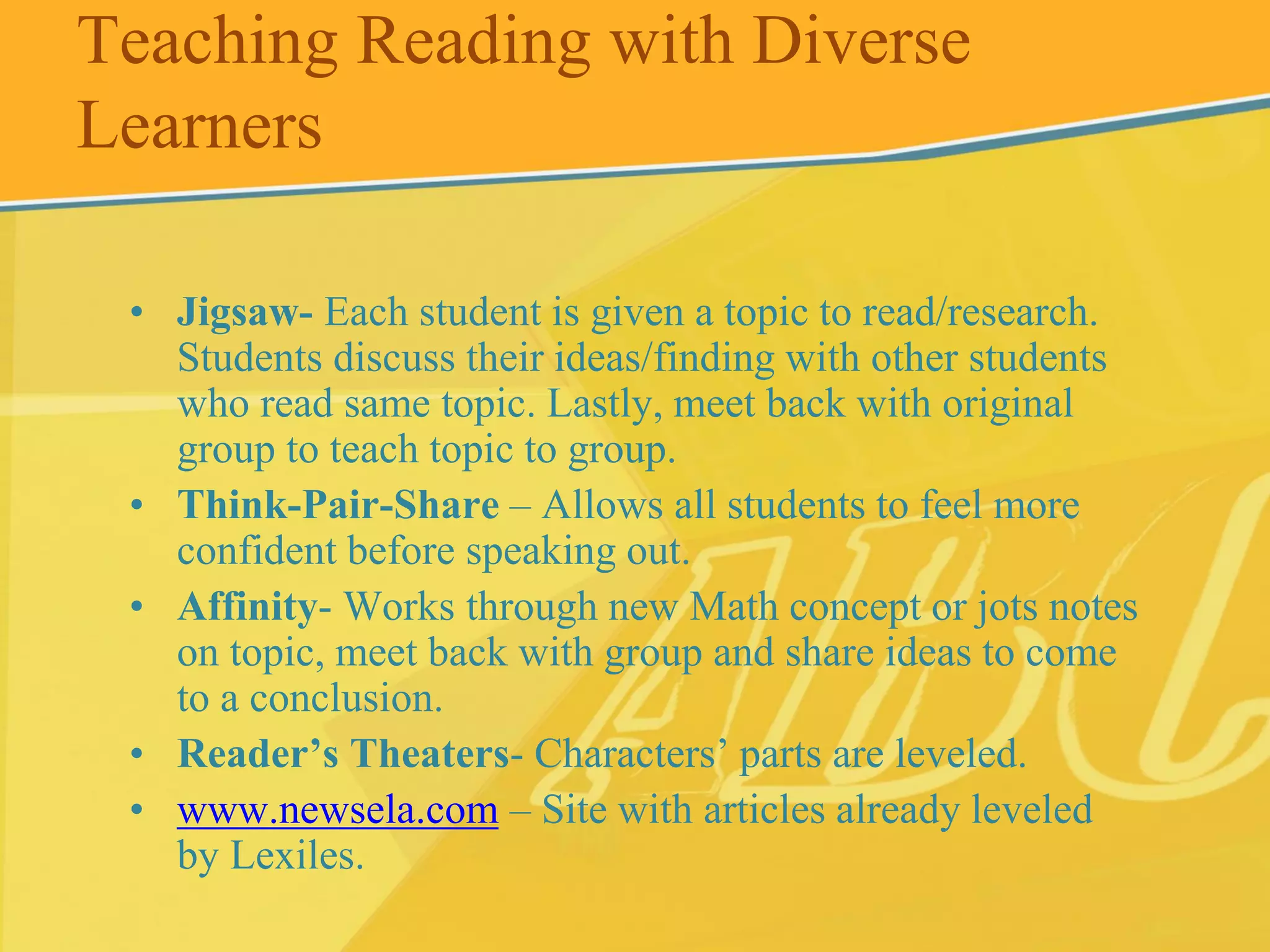 Why teach reading in the content areas | PDF