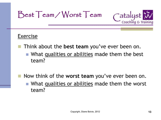 Why Teams Fail & 14 Success Factors for a Turnaround | PPTX