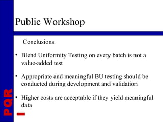 Why test blend uniformity | PPT