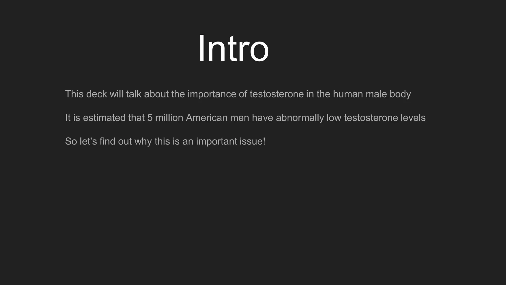 Why testosterone is important | PPT