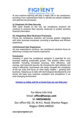 Why the Best Tax Compliance Solutions are Essential for Your Business ...