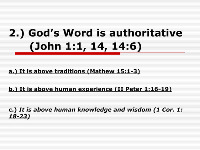 Why the bible is important | PPT