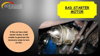 Why the Car have Starting Issues Even After the Engine Cranking | PPTX