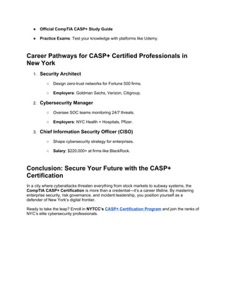 Why the CompTIA CASP+ Certification is Your Gateway to Cybersecurity Success in New York.docx