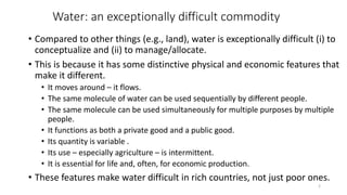Why the economics of water is so hard | PPTX