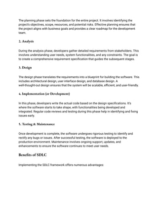Why the Five Stages of The System Development Life Cycle Matter More ...