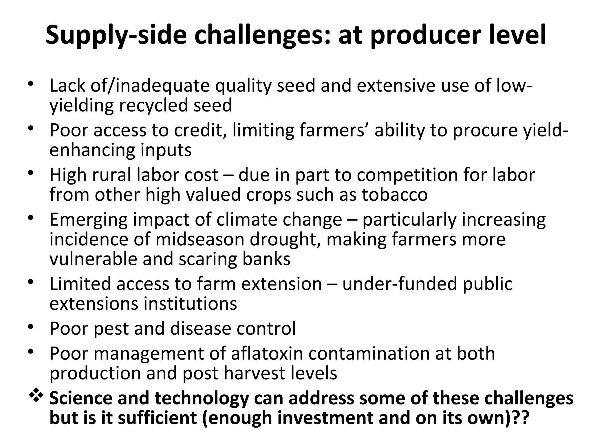 Why the groundnut value chain in malawi | PPT