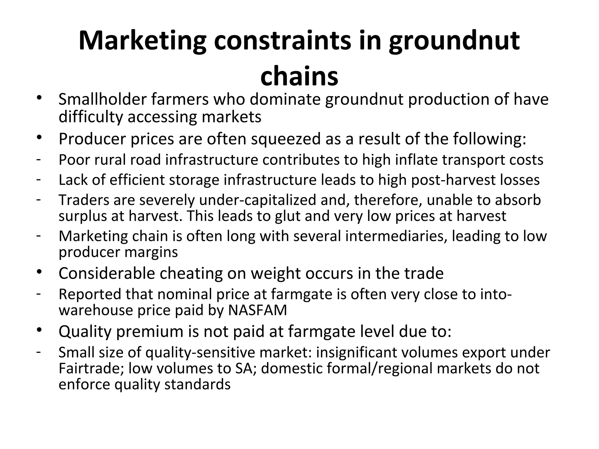 Why the groundnut value chain in malawi | PPT