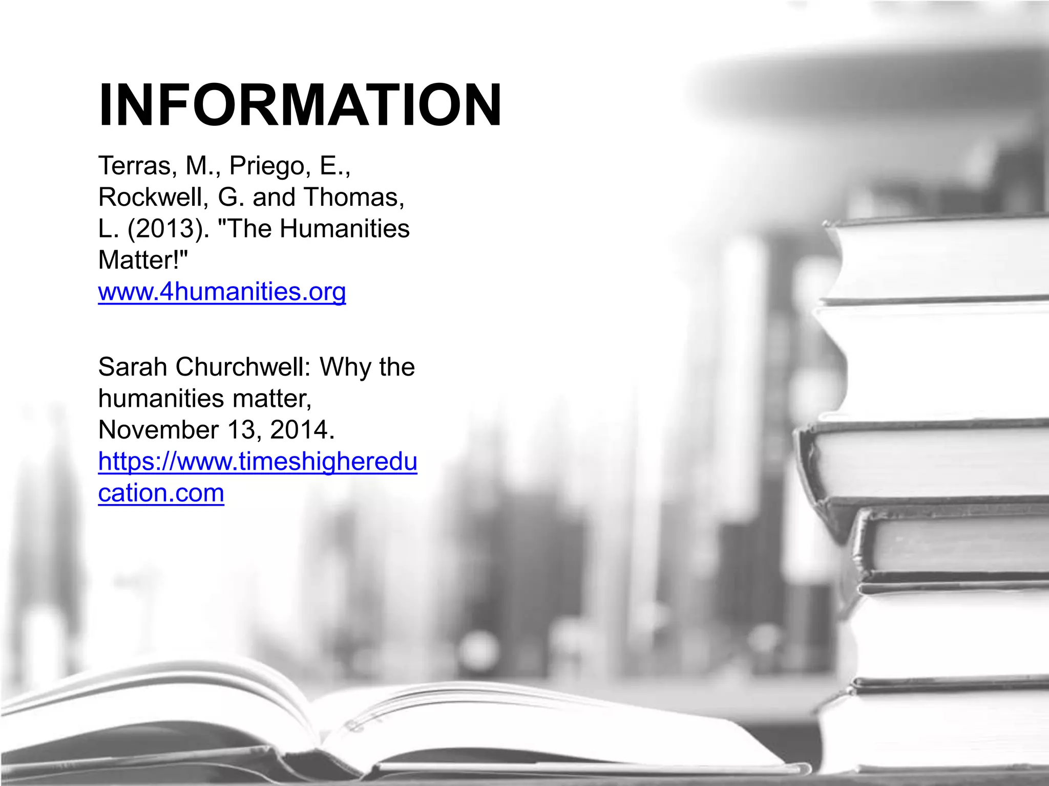 Why the humanities matter | PPTX