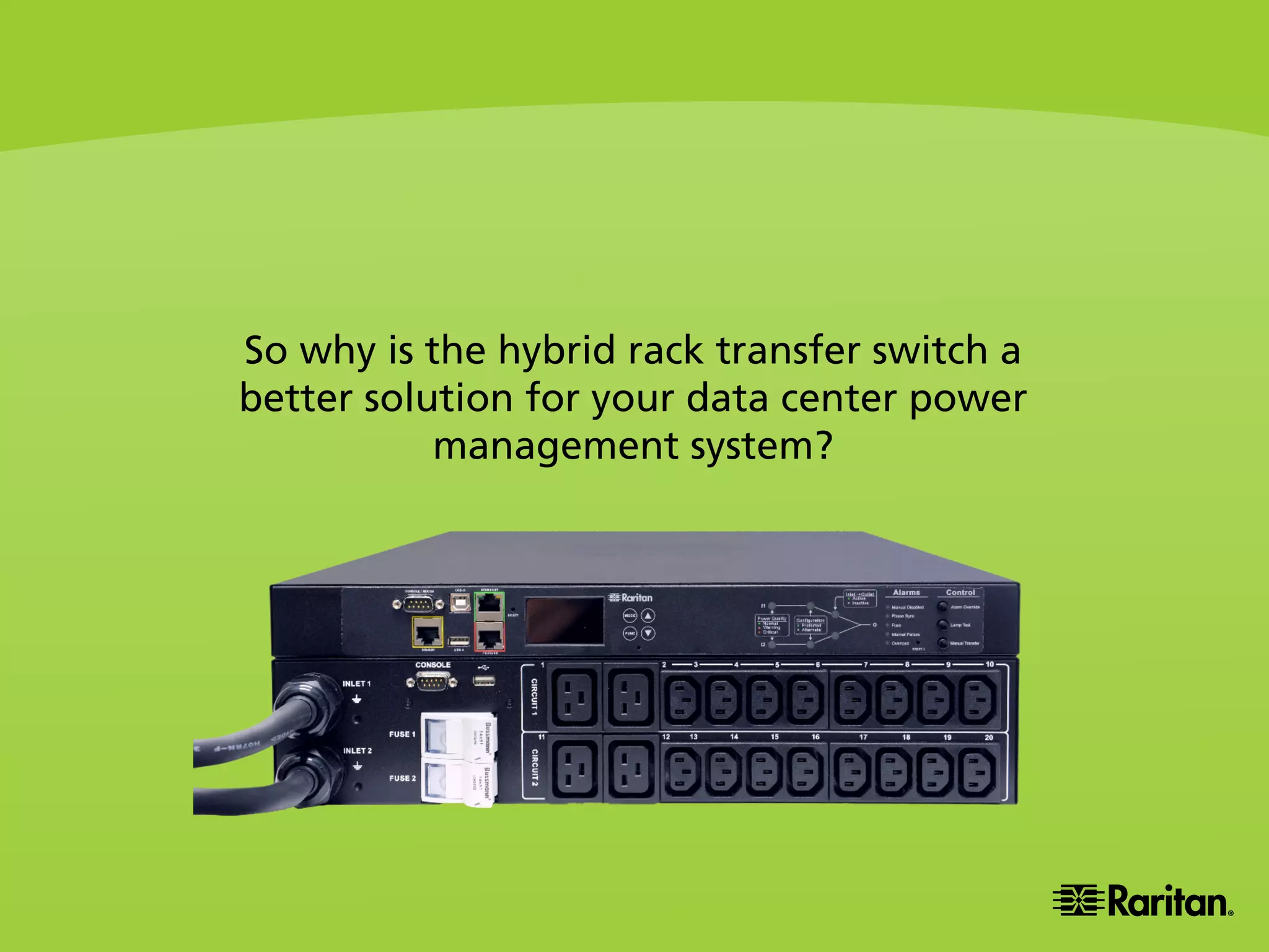 Why the Hybrid Rack Transfer Switch is Superior to ATS and STS | PPT