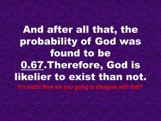 Why there probability is a god | PPTX | Physics | Science