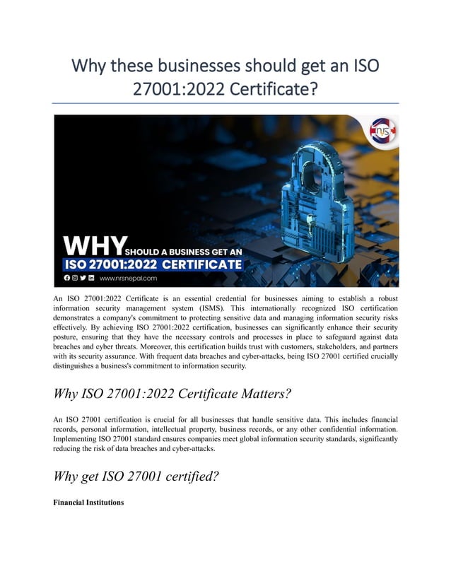 Why these businesses should get an ISO 27001.pdf