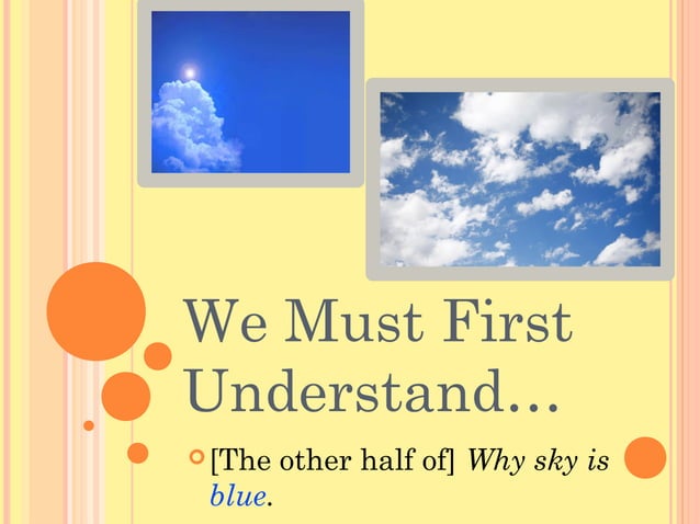 Why the Sky Changes Colour | PPT