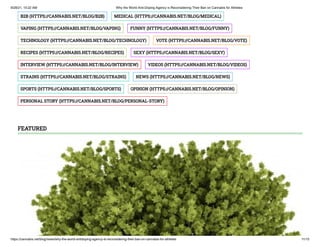 The World Anti-Doping Agency May Allow Marijuana for Athletes | PPT