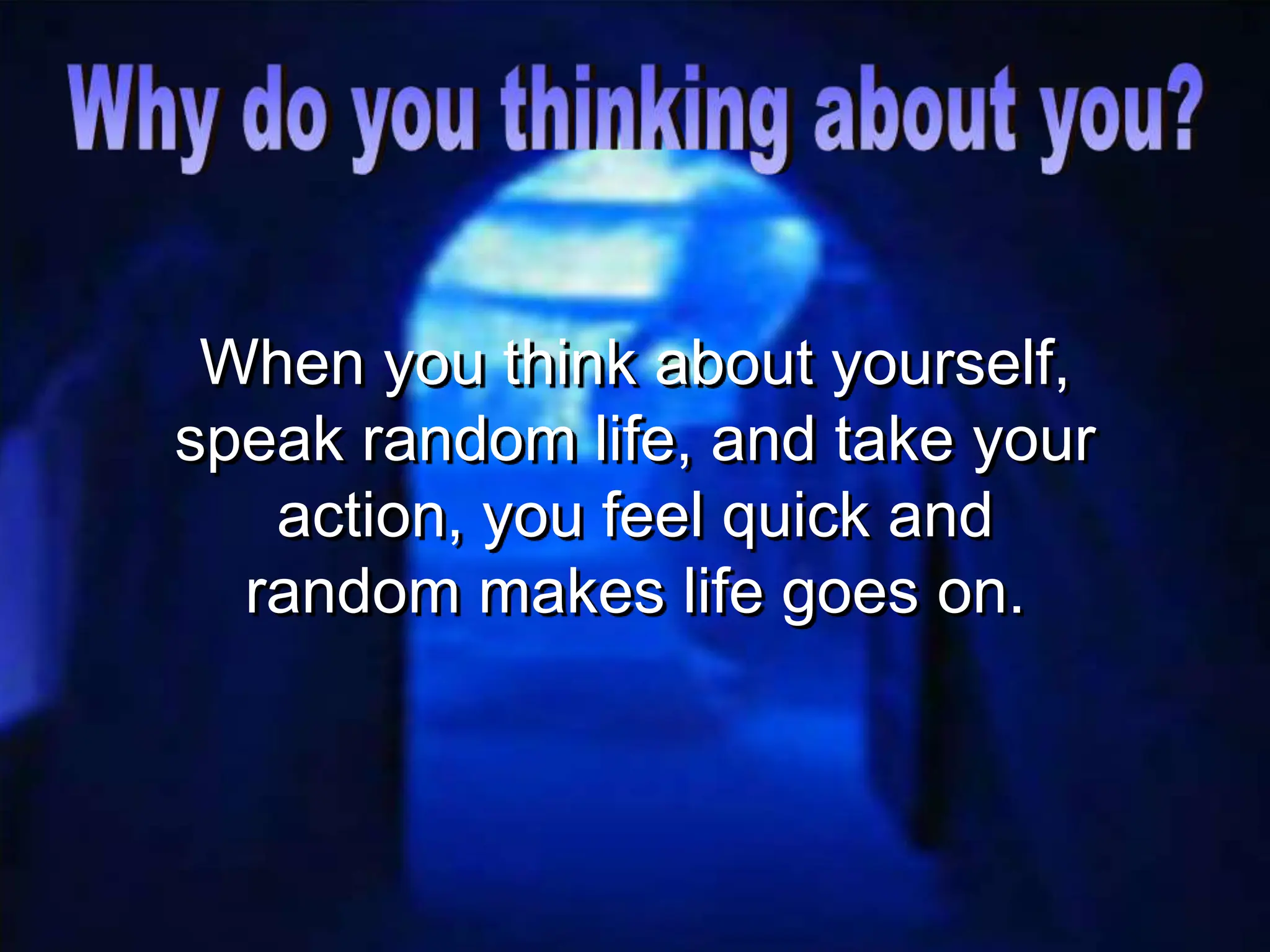 Why Thinking Slideshow by: Kal-el Marcus | PPT