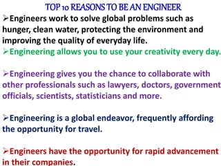Why to become an engineer | PPT