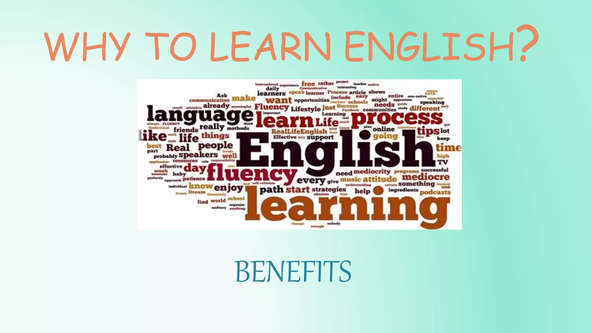 Why to learn English | PPT