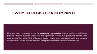 Private limited company incorporation and documents | PPTX