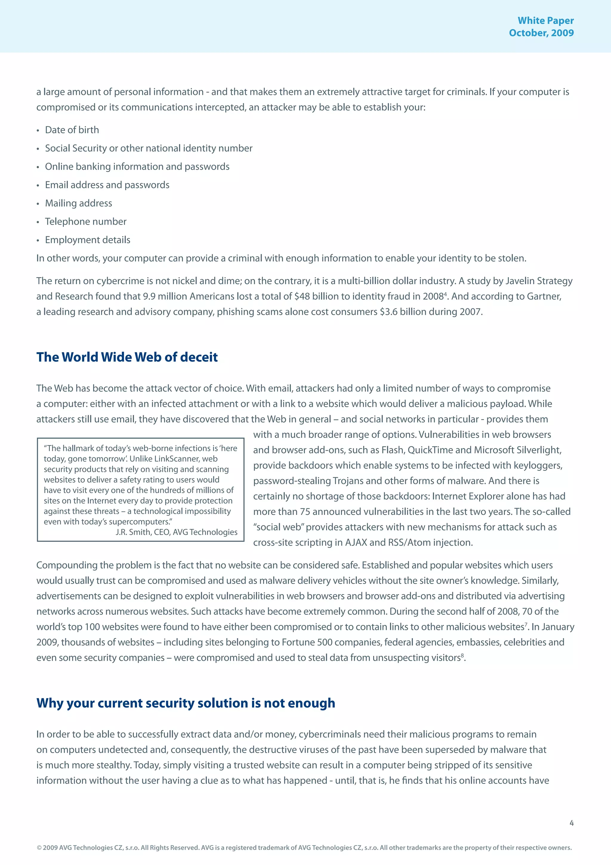 Why Traditional Anti Malware Whitepaper | PDF