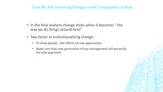 Why transformation efforts fail | PPTX