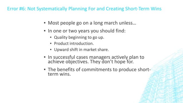 Why transformation efforts fail | PPTX | Business | Business and Finance