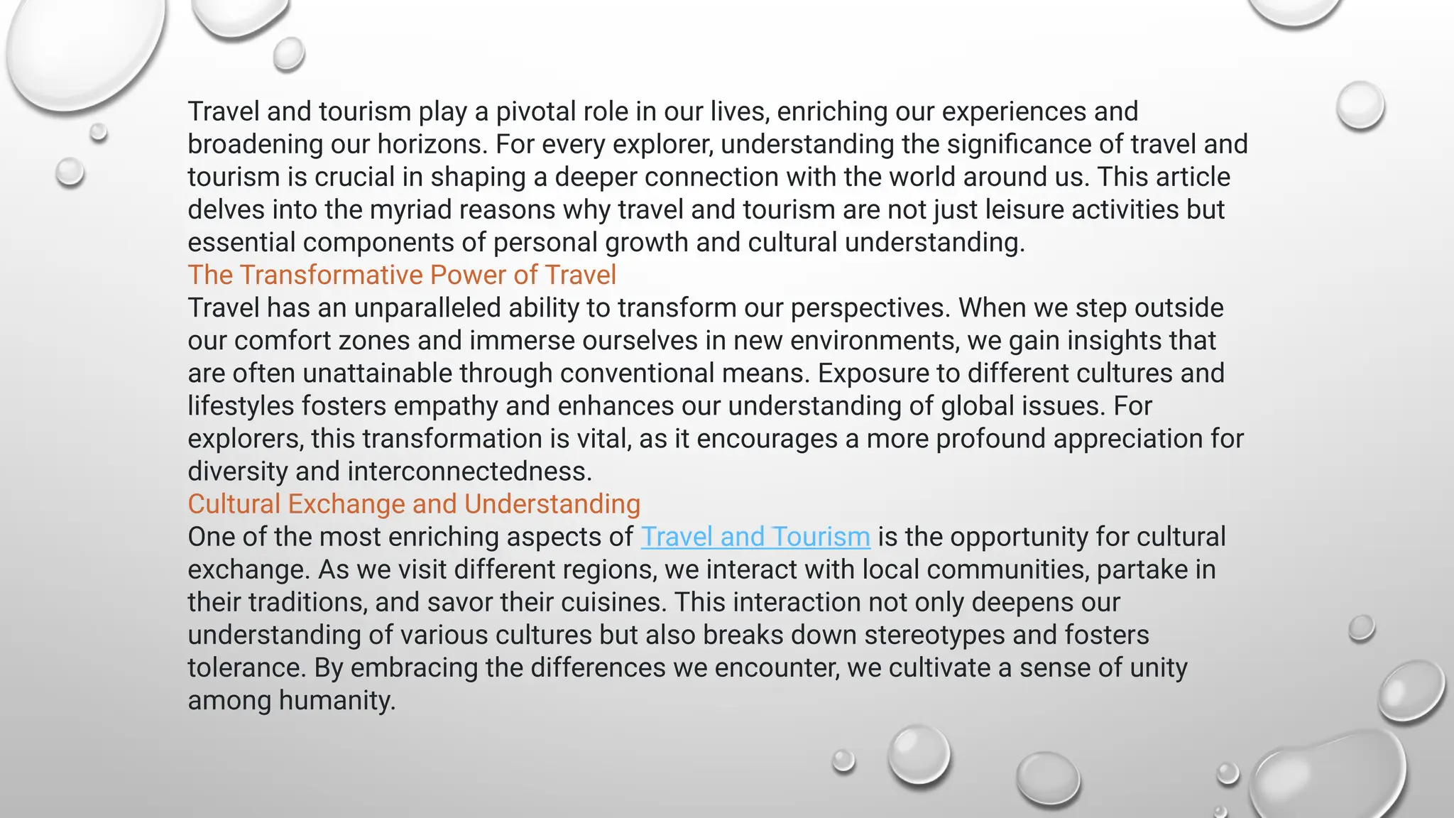 Why Travel and Tourism is Essential for Every Explorer!.pptx