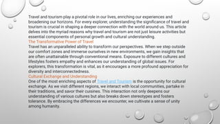 Why Travel and Tourism is Essential for Every Explorer!.pptx