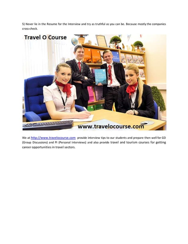 Travel and Tourism Courses | DOCX