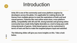 Why unity 3 d is chosen | PPTX