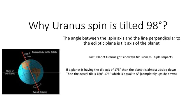 Why uranus spin axis is tilted 98° | PPTX