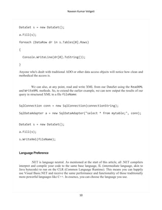 Why use .net by naveen kumar veligeti | DOCX | Web Development | Internet