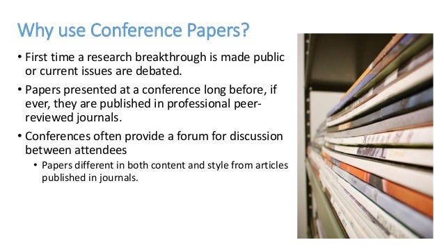 why-use-conference-papers