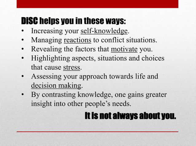 DiSC Profile Introduction - Why Use DiSC Communication Profiling ...