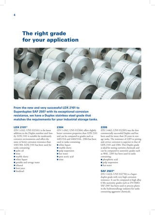 Why use duplex ss for storage tanks | PDF | Chemistry | Science