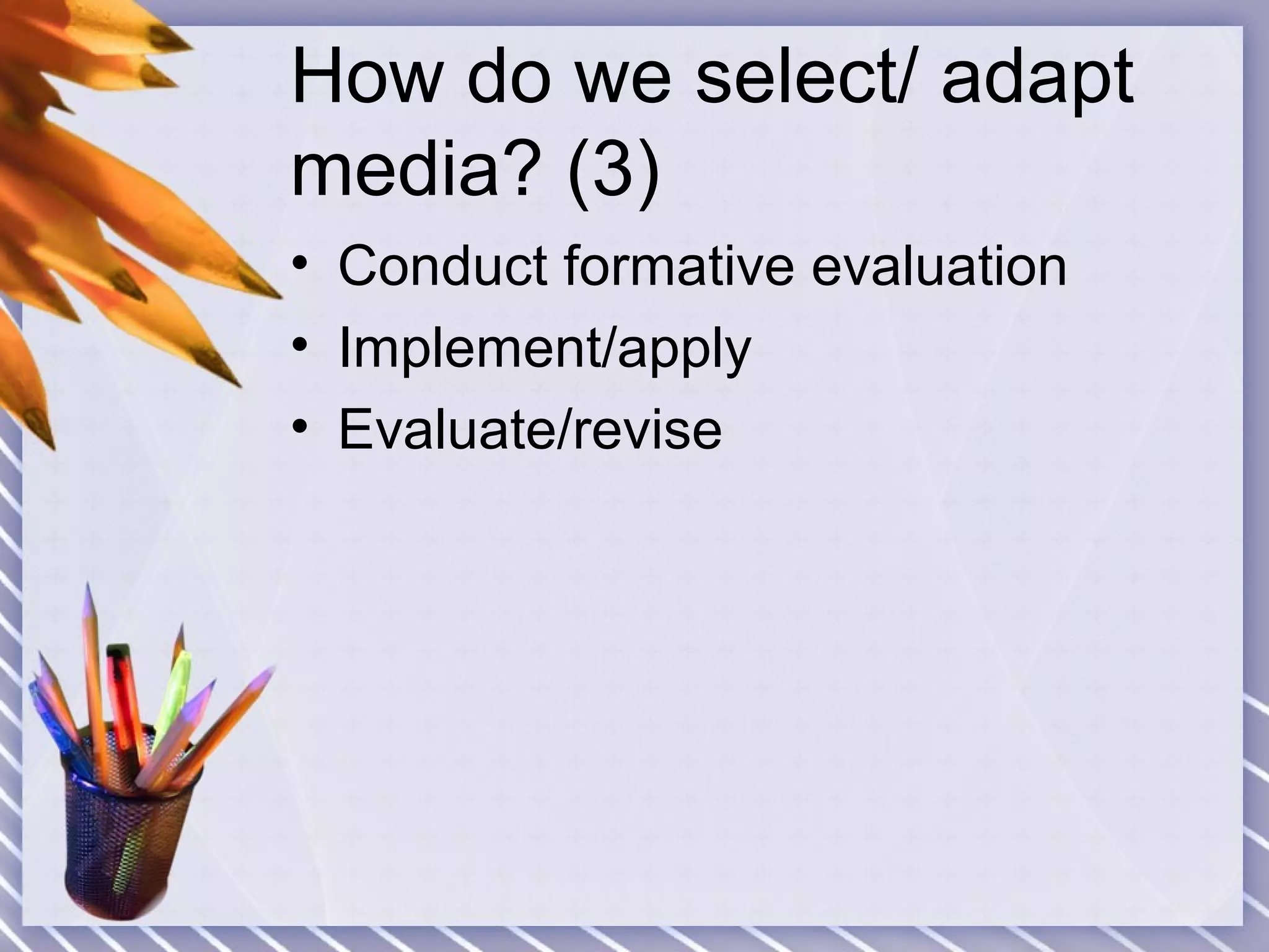 Why use instructional media | PPT
