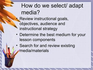 Why use instructional media | PPT