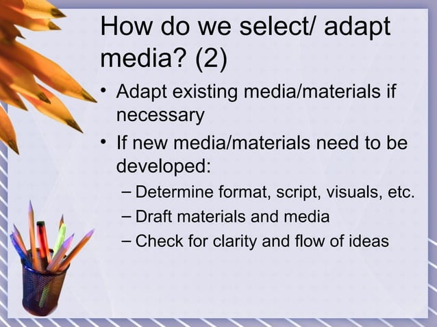 Why use instructional media | PPT