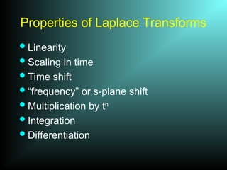 control Why use Laplace Transforms lecture | PPT
