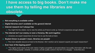 Why use library resources? | PPTX