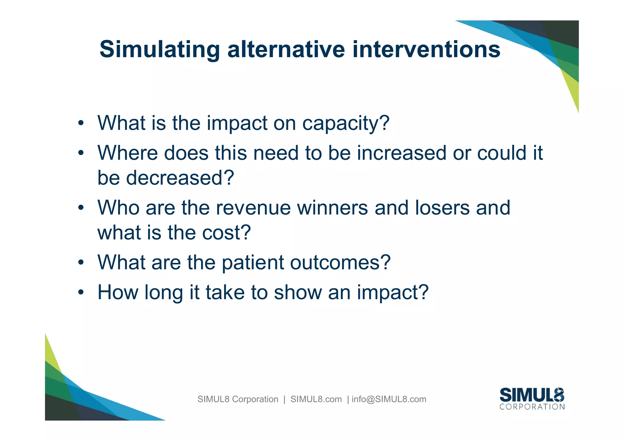 YHORG - Why use simulation | PPT