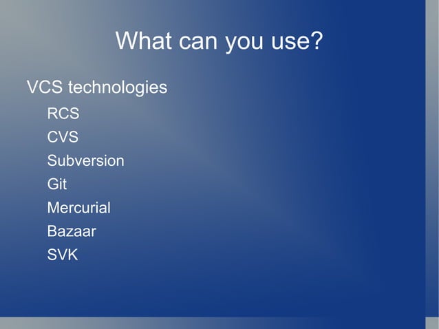 Why Use Version Control Software Odp Operating Systems Computer Software And Applications